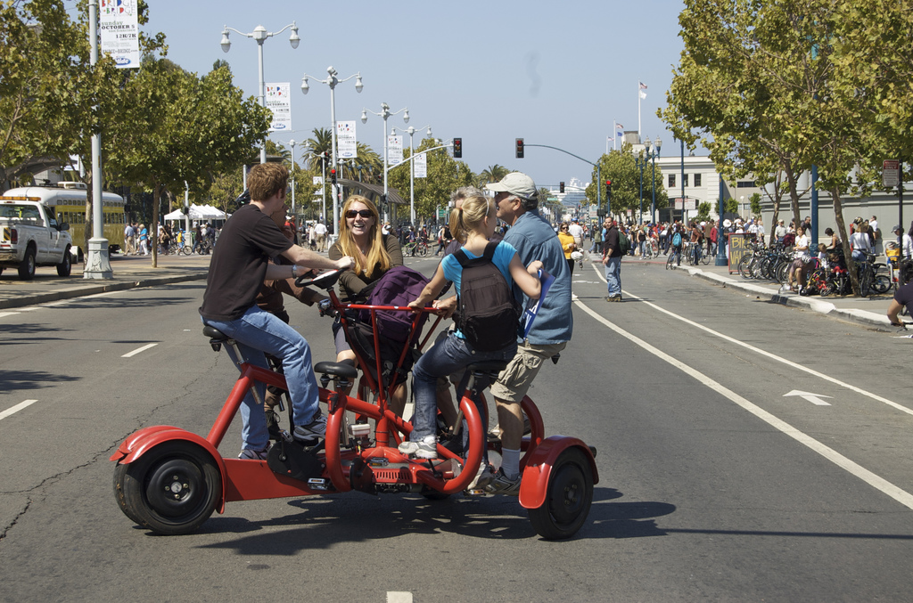 Google's seven-person conference bike | Grist