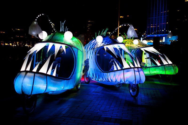 I am kind of in love with these glowing fish bikes | Grist
