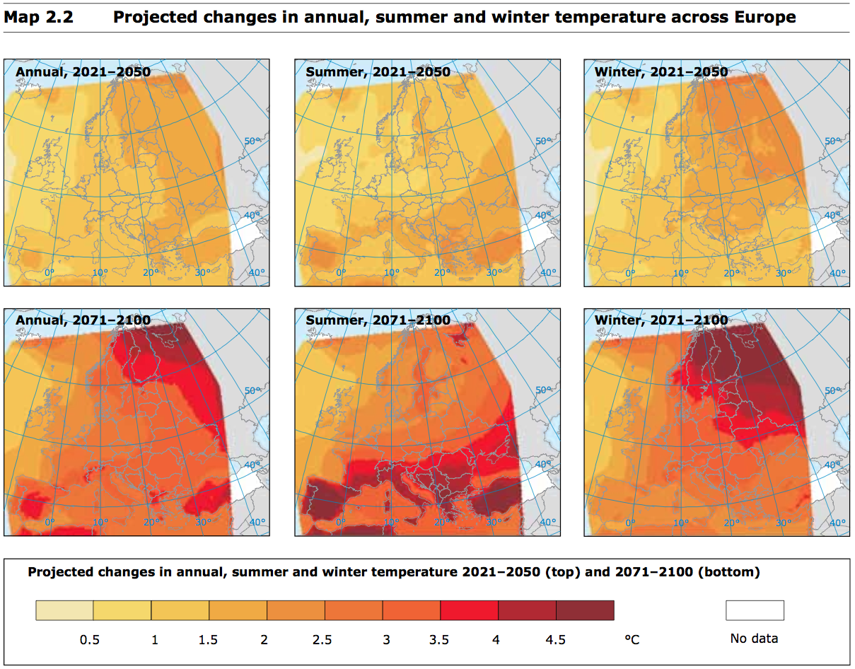 The 16 scariest maps from the E.U.'s massive new climate change report ...