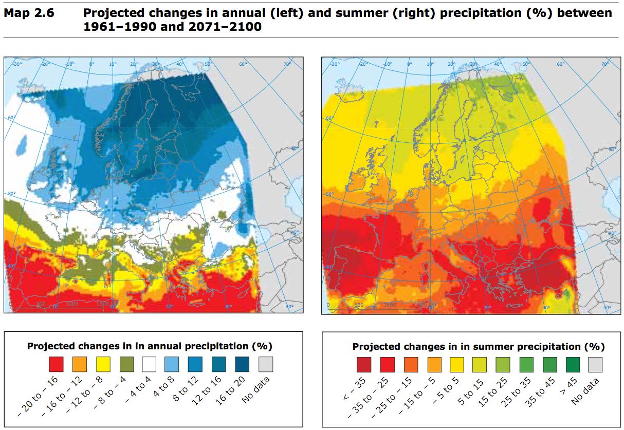 The 16 scariest maps from the E.U.'s massive new climate change report ...