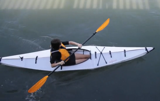 This origami kayak folds to the size of a suitcase | Grist