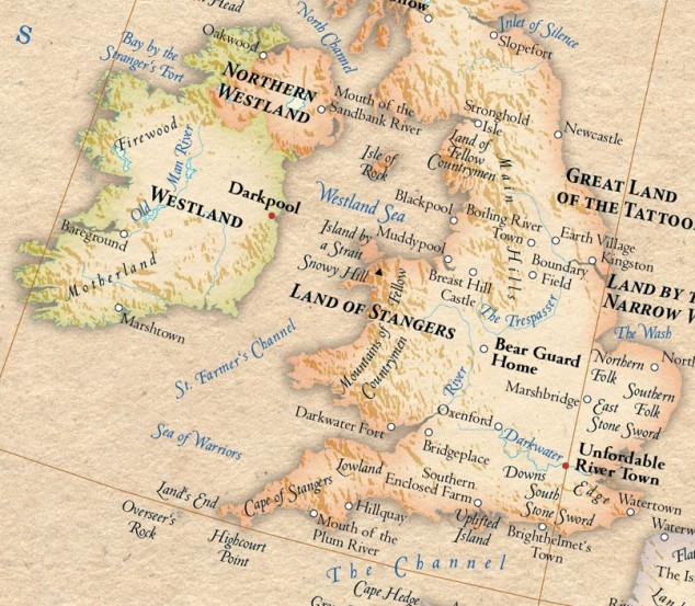 Map of place name origins proves that we all secretly live in a fantasy ...