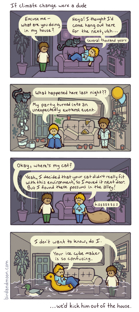 Adorable comic strip asks, "What if climate change were just some ...