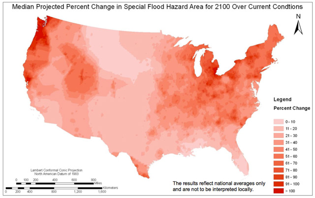FEMA report: Climate change could increase areas at risk of flood by 45 ...