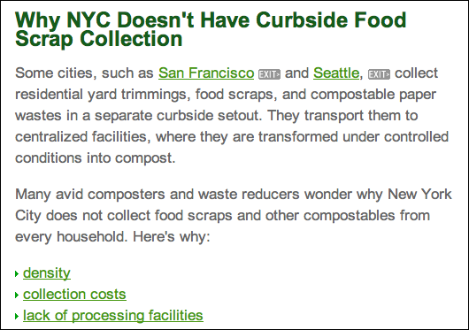 NYC's official website explains why NYC's official compost plan can't ...