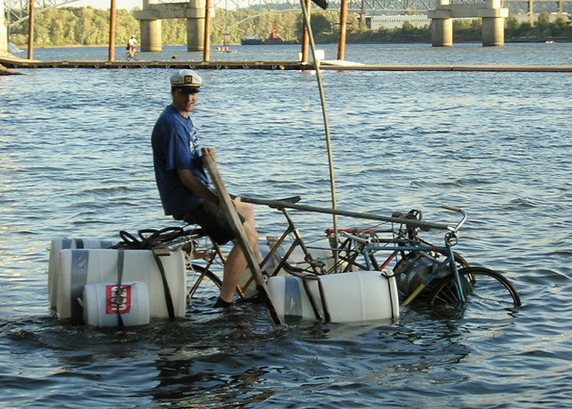 There IS a modern-day amphibious bike! | Grist
