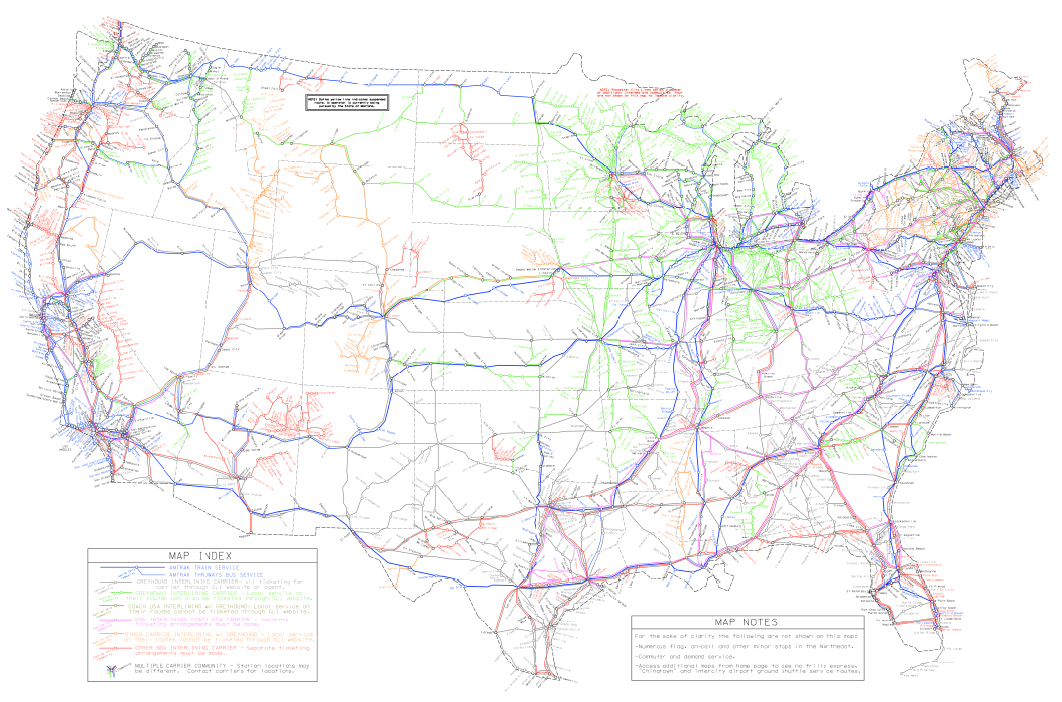 Here's how to travel the entire country without ever getting in a car ...
