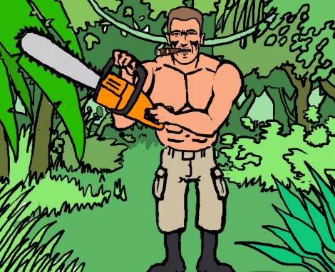 He may talk big on deforestation, but it turns out Ahnold is the tree ...