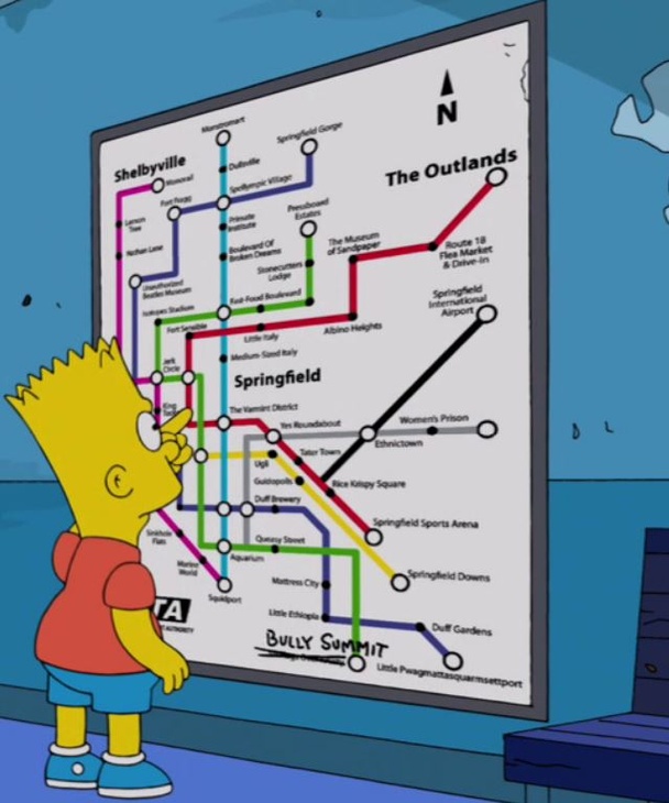 "The Simpsons" now has an extensive public transit system | Grist