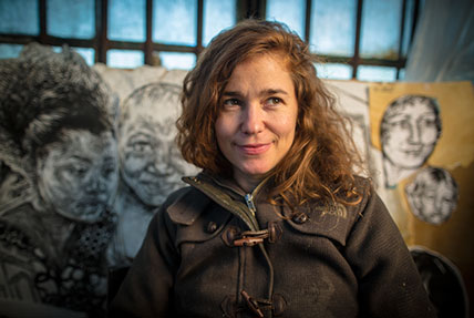 Street artist Swoon takes on rising sea levels and drowning communities ...