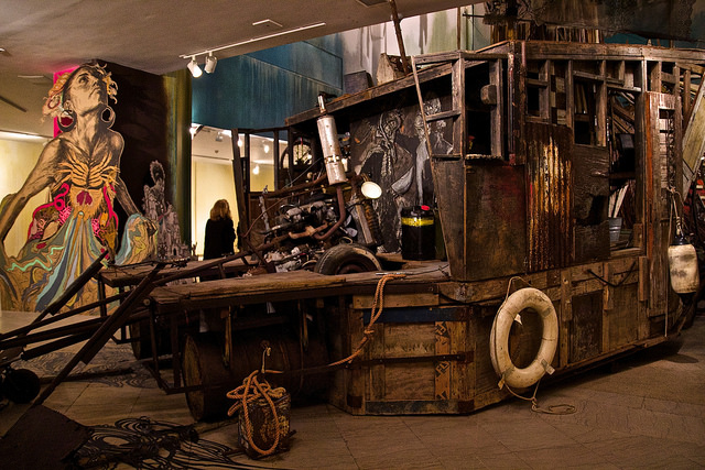 Street artist Swoon takes on rising sea levels and drowning communities ...