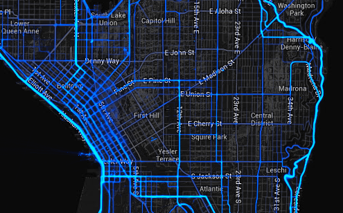 Peep popular bike routes in this hella-detailed national map | Grist