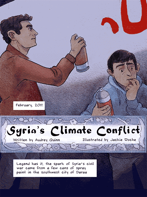 Syria's climate-fueled conflict, in one stunning comic strip | Grist