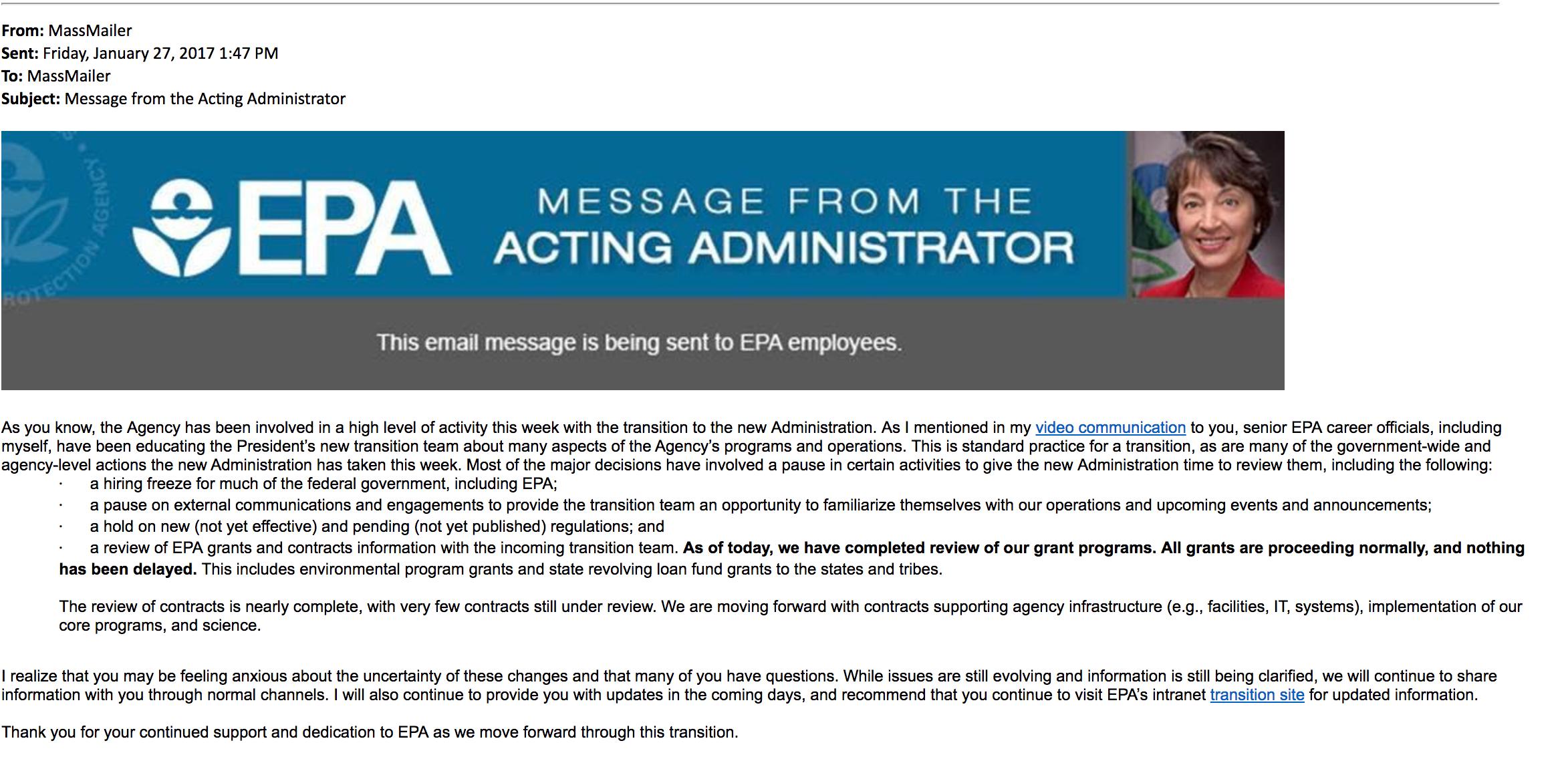 What’s causing chaos at the EPA? Trump’s transition officials blame the ...