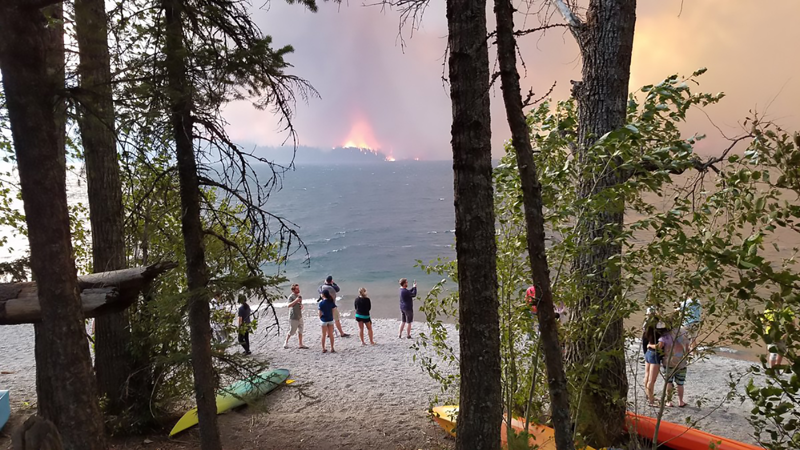 Glacier National Park is on fire -- and yes, warming is making things worse