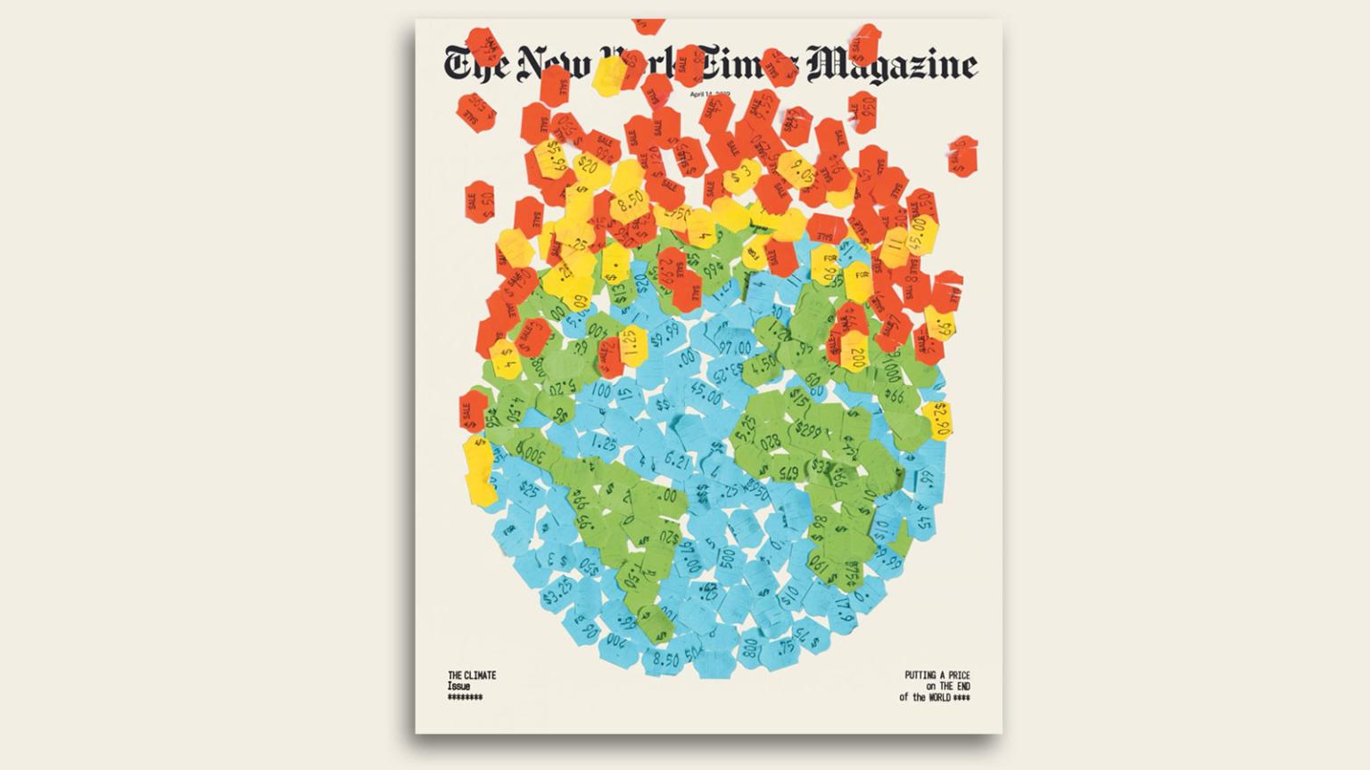The cover for NYT Magazine's climate change issue is 🔥 | Grist