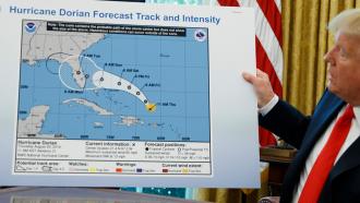 Trump's Hurricane Dorian map looks doctored with a Sharpie. We might ...