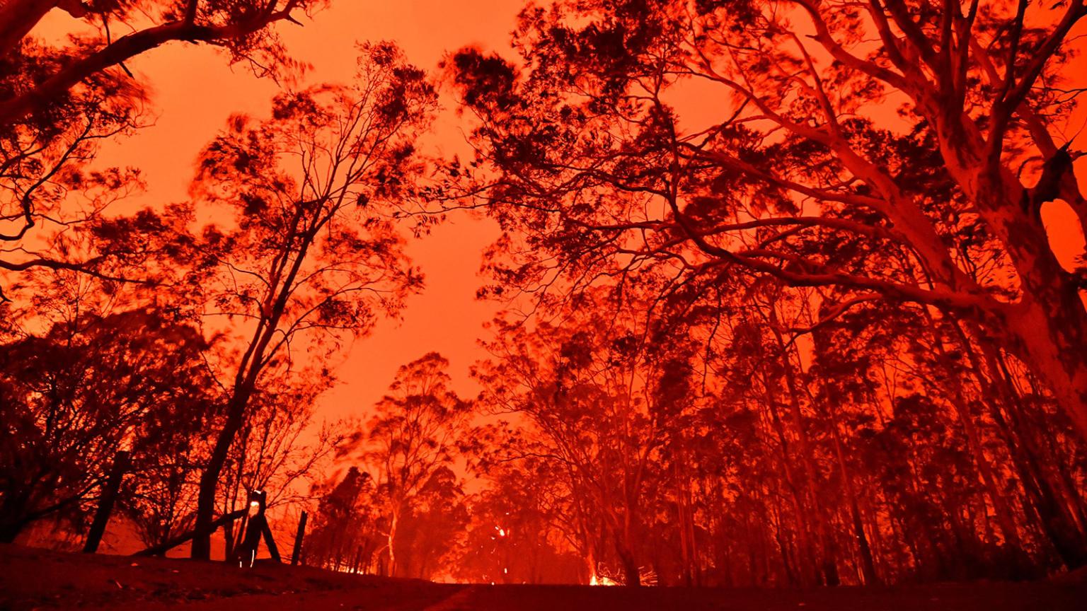 Red sky, flying embers: Australia’s fires are the first climate ...