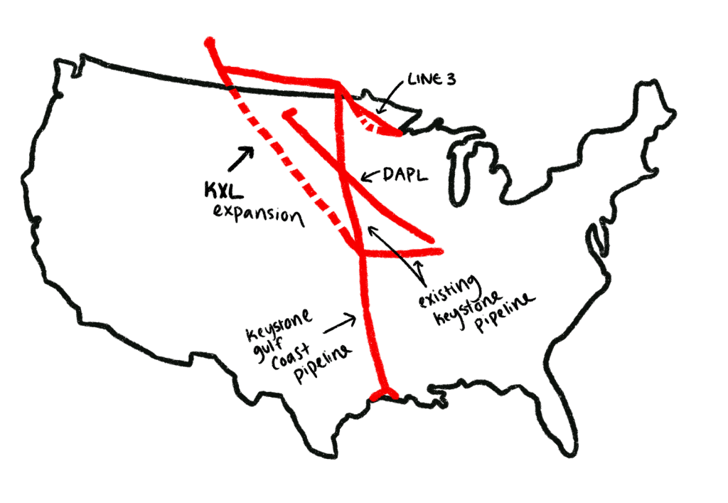 An Illustrated guide to 2021's pipeline projects and battles | Grist