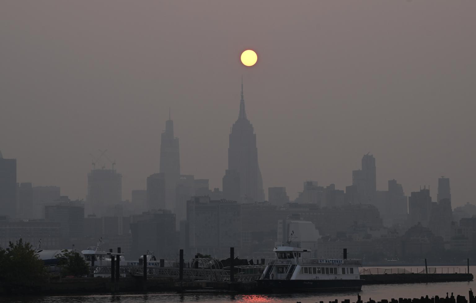 Canadian wildfire smoke renders New York City's air worst in world | Grist