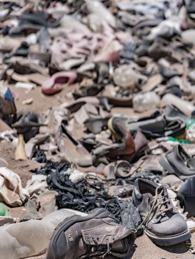 A mountain of clothes appeared in Chile’s desert. Then it went up in ...