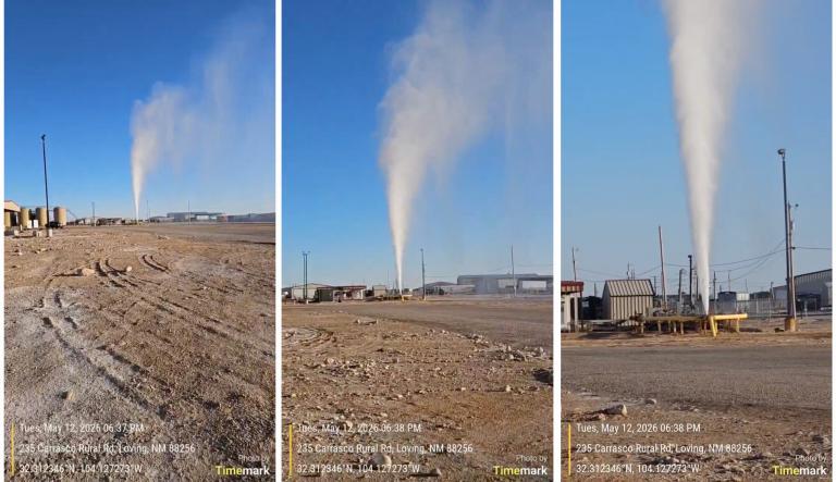 70-foot wastewater geyser reflects New Mexico’s latest oilfield ...